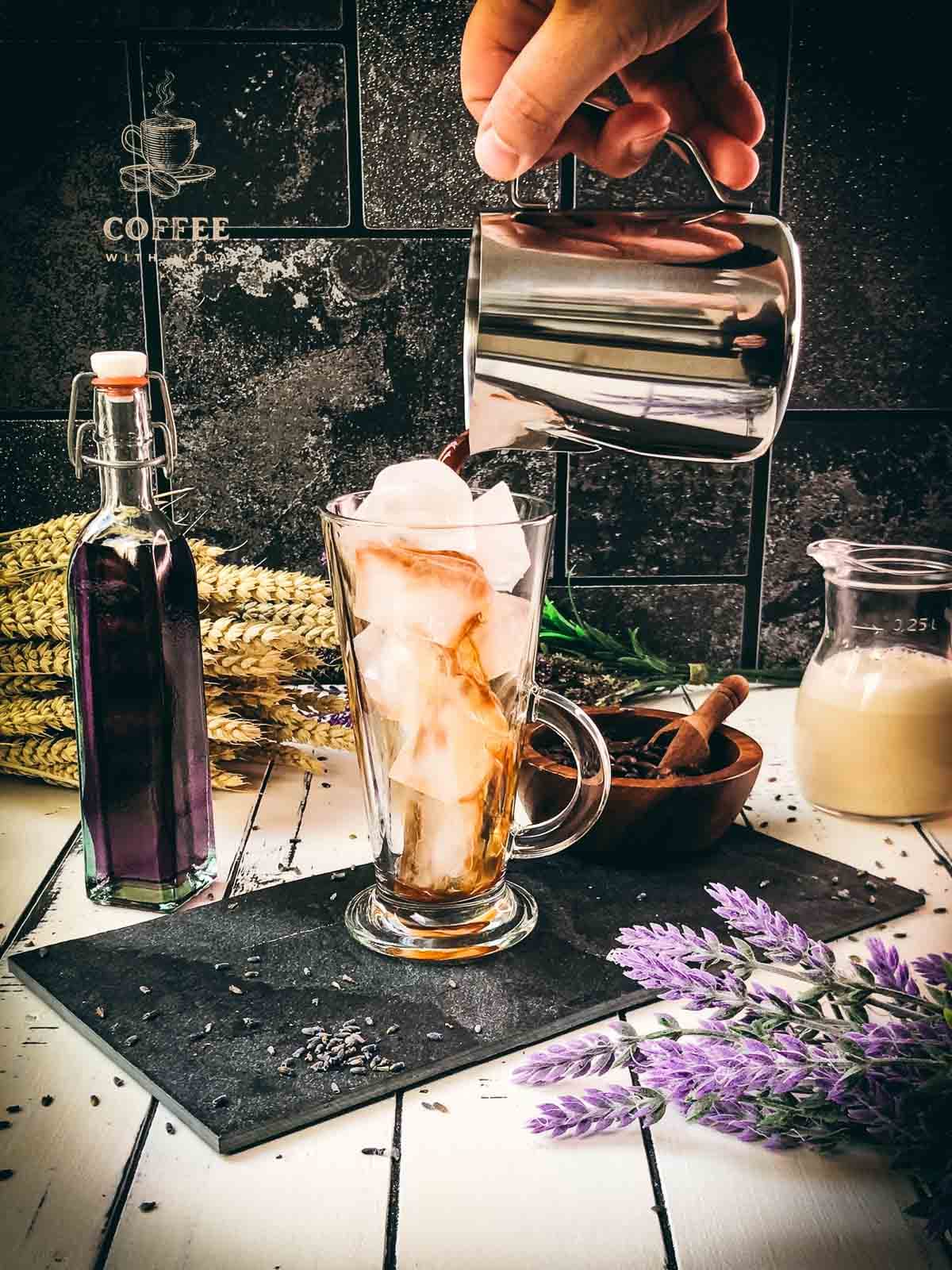Iced Lavender Latte - coffeewithnora