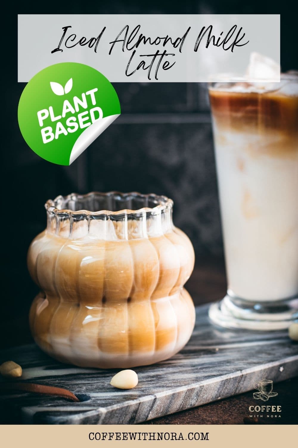 Almond Milk Iced Latte {Plant Based}