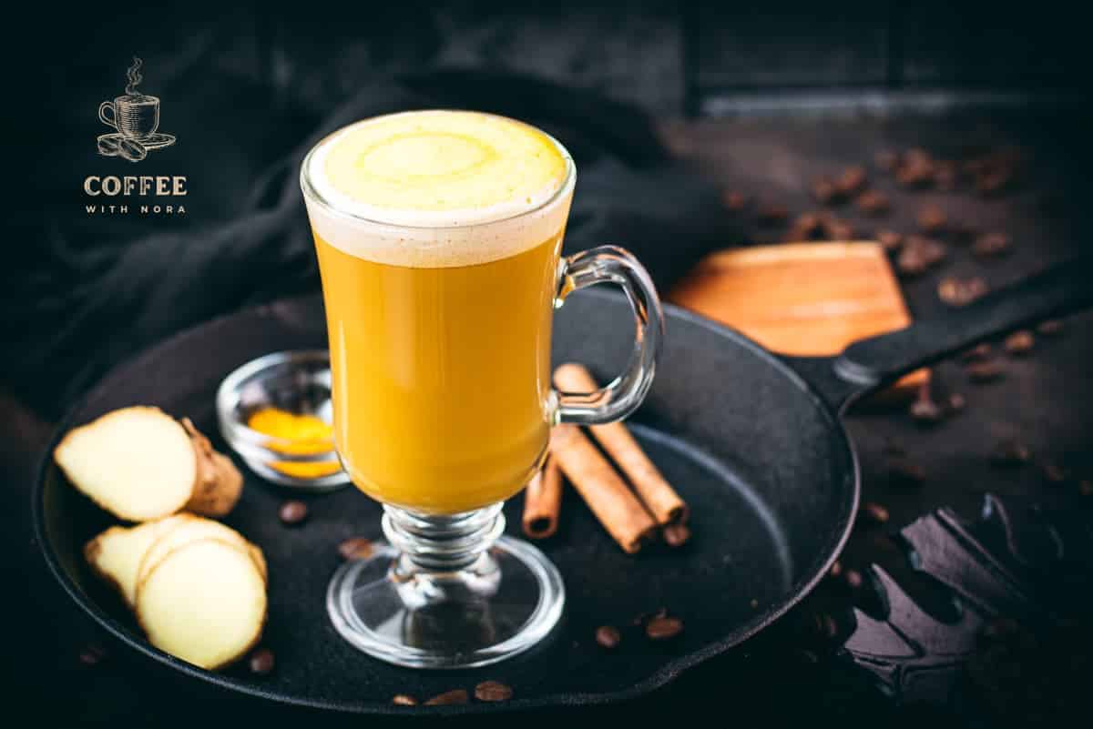 Homemade Turmeric Coffee with Spiced Almond Milk