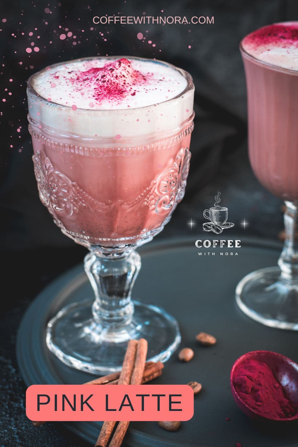 Pink Latte with Homemade Pink Milk